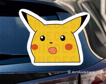 2-pack Surprised Meme Sticker Matte Vinyl Sticker, Meme Sticker ...