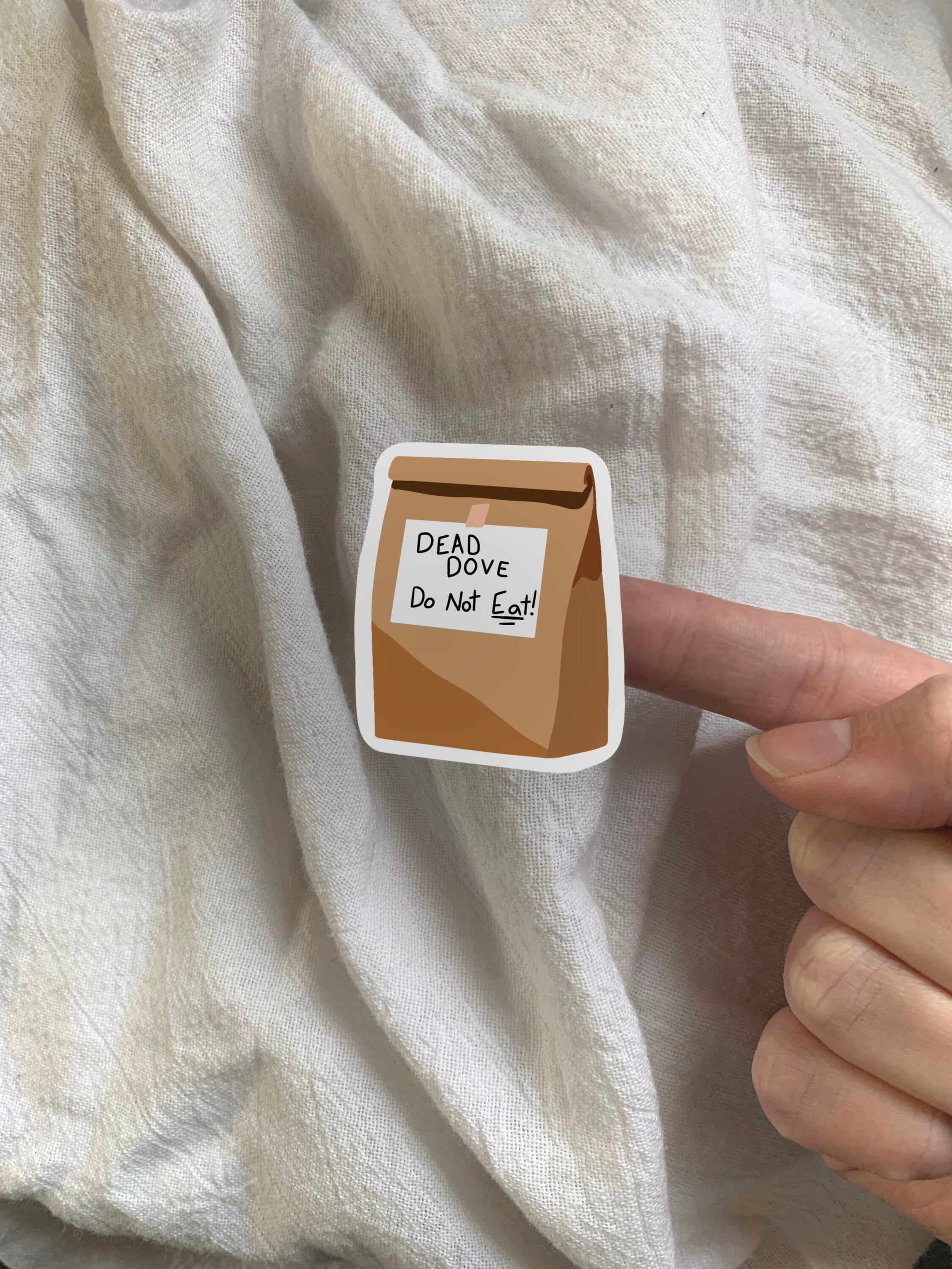 Dead Dove Do Not Eat Sticker - Etsy