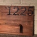 Reclaimed Wood Address Plaque With Planter - Etsy