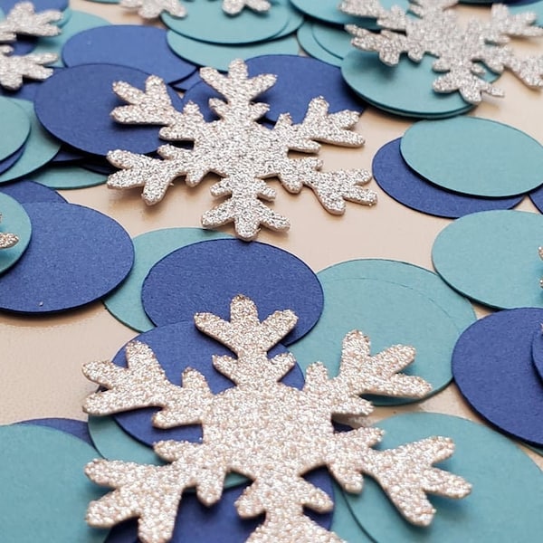 Snowflake Confetti - Etsy