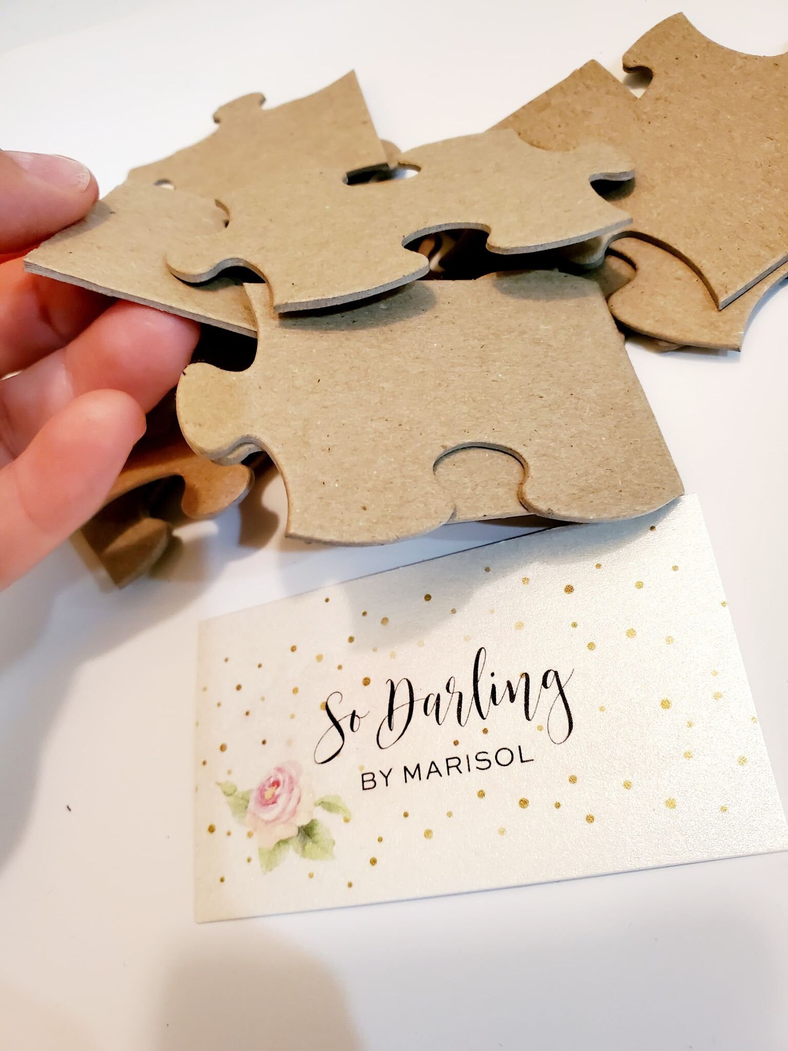 Chipboard Puzzle Pieces, Bare Chipboard, Puzzle Pieces, Scrapbooking ...