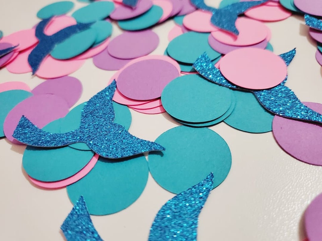 Mermaid Decorations, Mermaid Confetti, Mermaid Tail Confetti, Under the ...