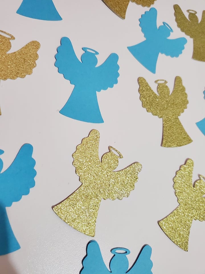 Angel Confetti, Baptism Confetti, Christening Confetti, Boy and Girl ...