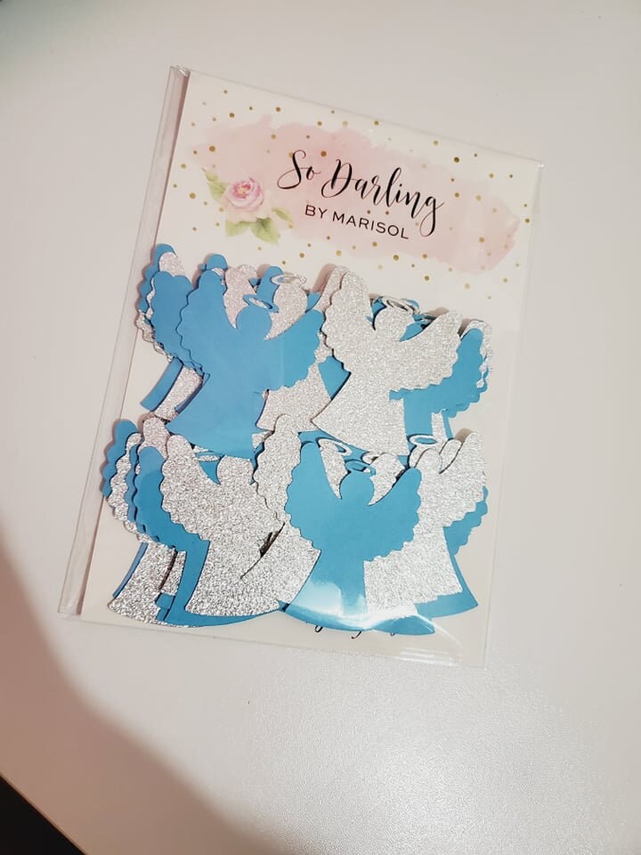 Angel Confetti, Baptism Confetti, Christening Confetti, Boy and Girl ...
