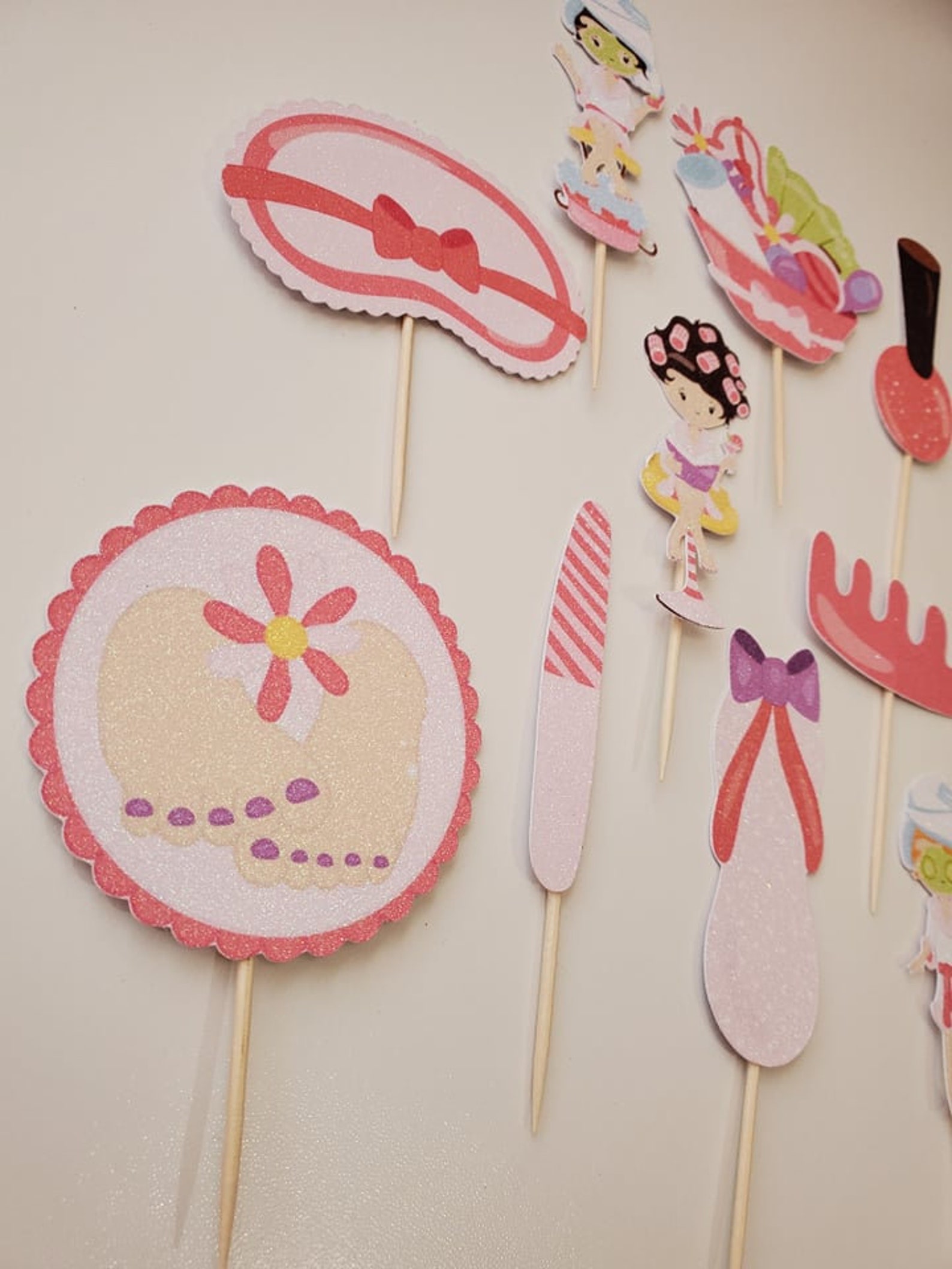 12 Ct. Spa Cupcake Toppers, Spa Cake Decorating, Girls Spa Party, Spa ...