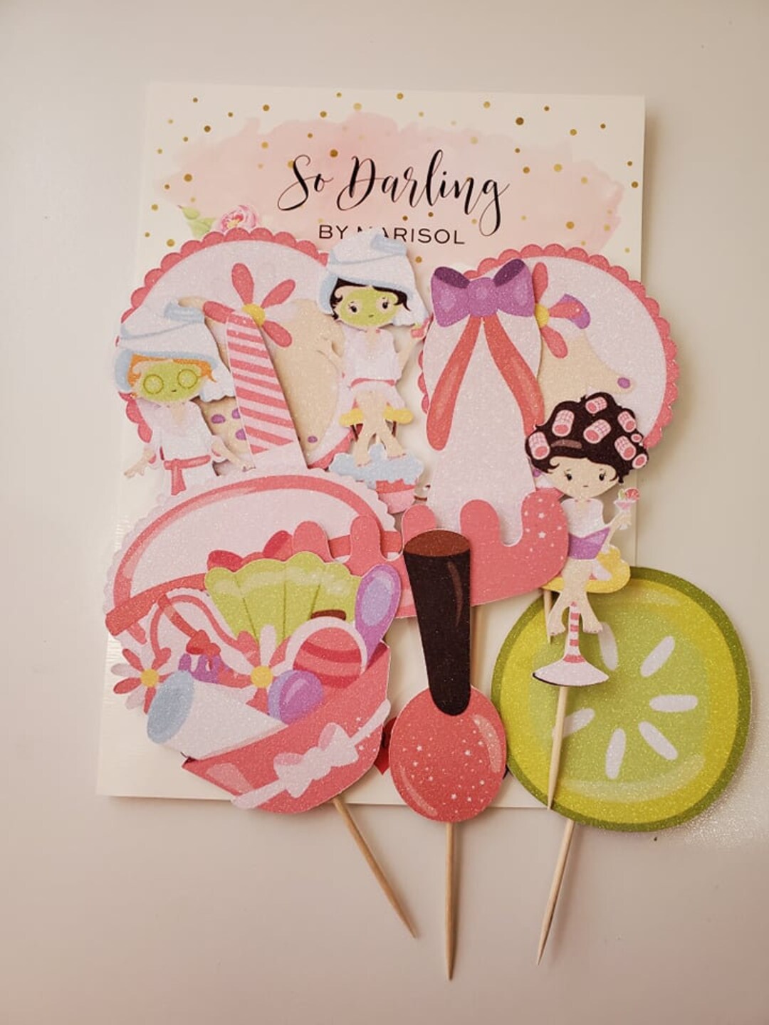12 Ct. Spa Cupcake Toppers, Spa Cake Decorating, Girls Spa Party, Spa ...
