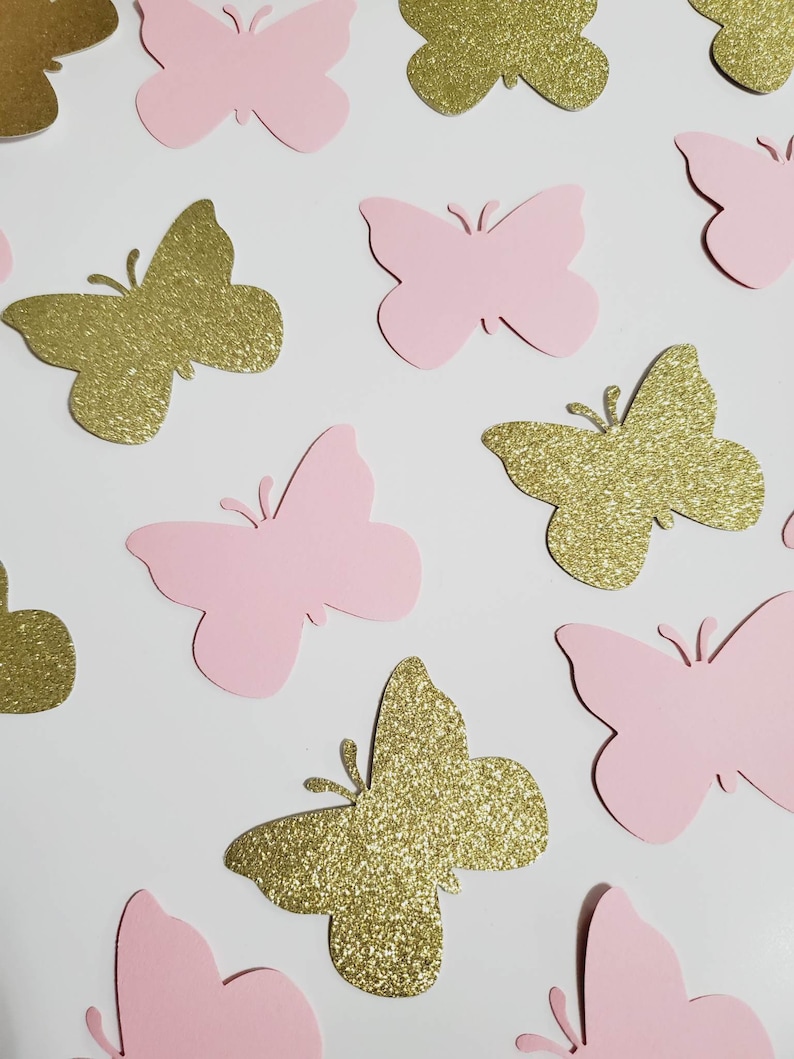 Butterfly Confetti, Butterfly Theme Party, Butterfly Decorations, Gold ...