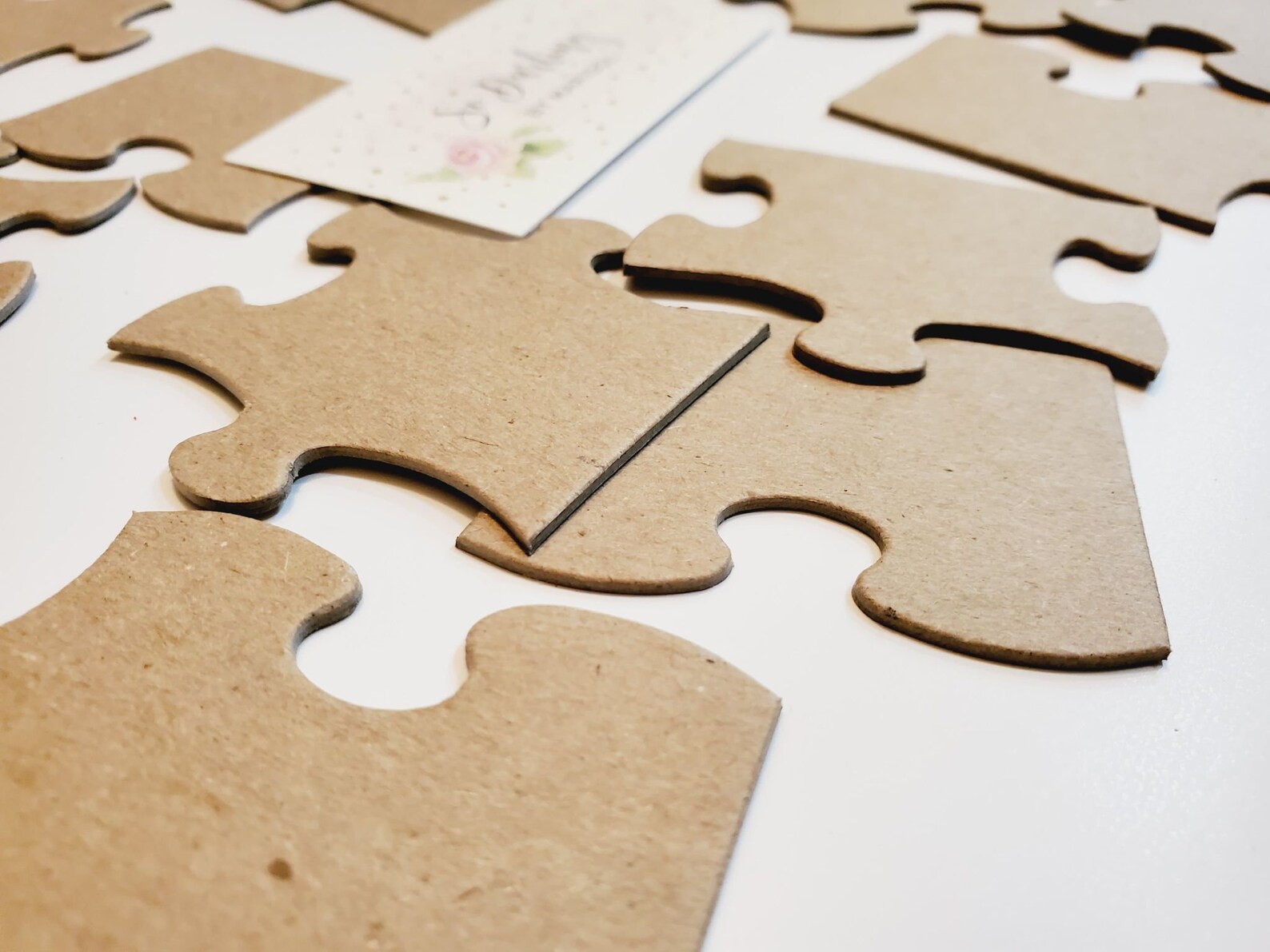 Chipboard Puzzle Pieces, Bare Chipboard, Puzzle Pieces, Scrapbooking ...