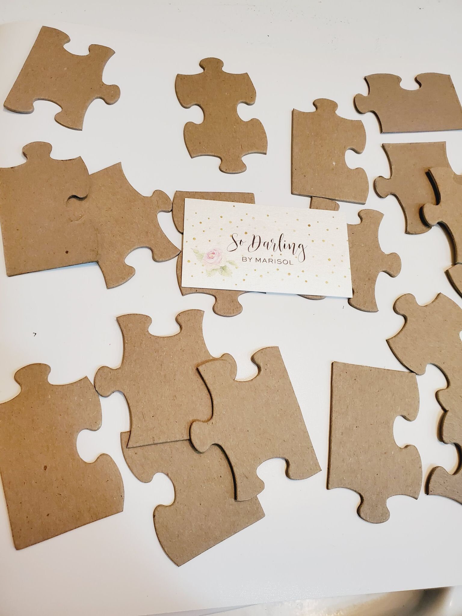 Chipboard Puzzle Pieces, Bare Chipboard, Puzzle Pieces, Scrapbooking ...