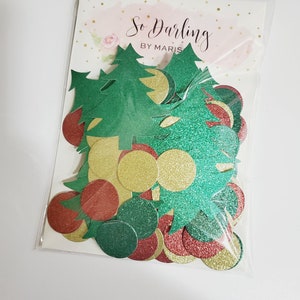 Christmas Confetti, Christmas Tree Confetti, Glitter Confetti ...