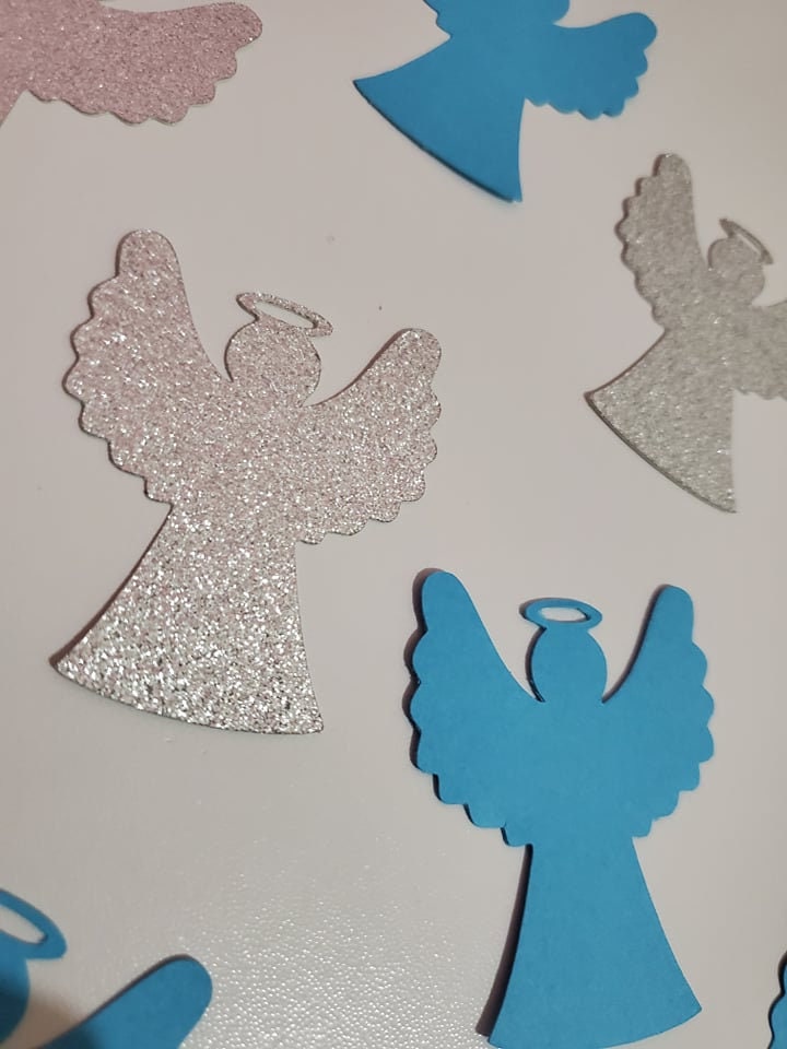 Angel Confetti, Baptism Confetti, Christening Confetti, Boy and Girl ...