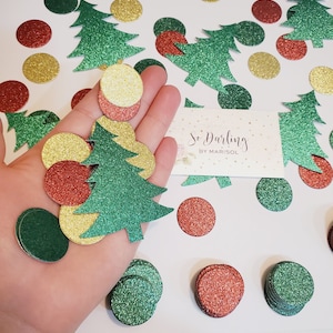 Christmas Confetti, Christmas Tree Confetti, Glitter Confetti ...