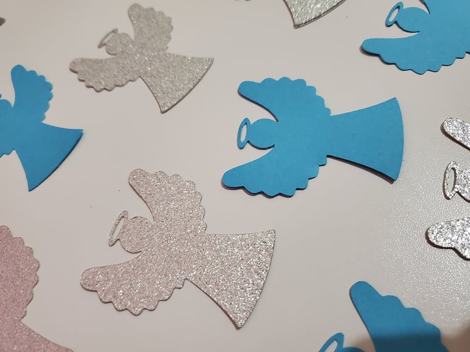Angel Confetti, Baptism Confetti, Christening Confetti, Boy and Girl ...