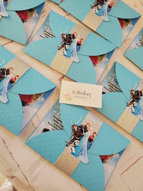 Frozen Handmade Invitations Frozen Invitations Frozen Party | Etsy
