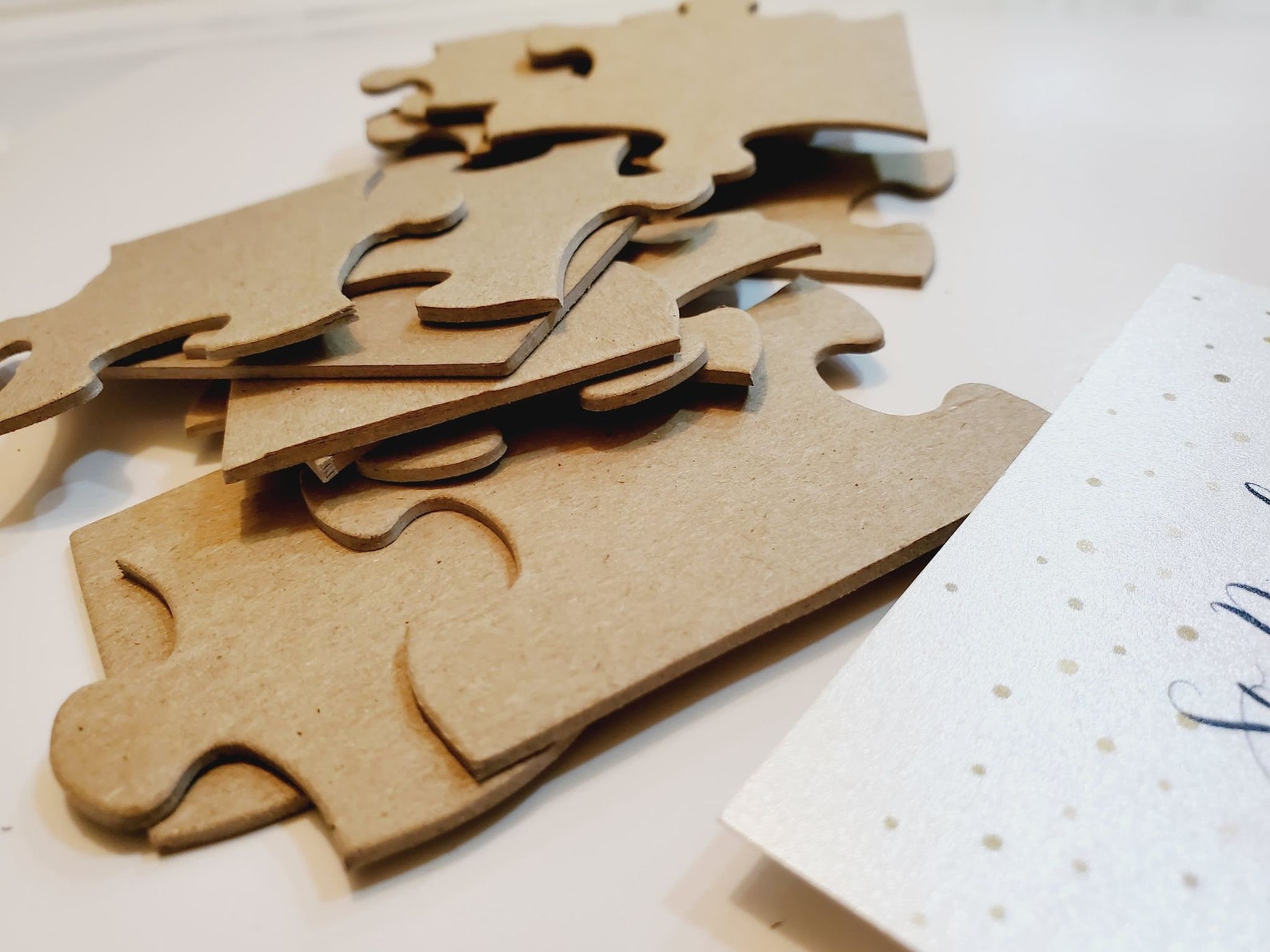 Chipboard Puzzle Pieces, Bare Chipboard, Puzzle Pieces, Scrapbooking ...