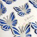 3D Glitter Butterfly Cut Outs, Royal Blue and Silver Butterflies ...