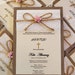 Rustic Baptism Christening Invitations Handcrafted Handmade Invitations ...
