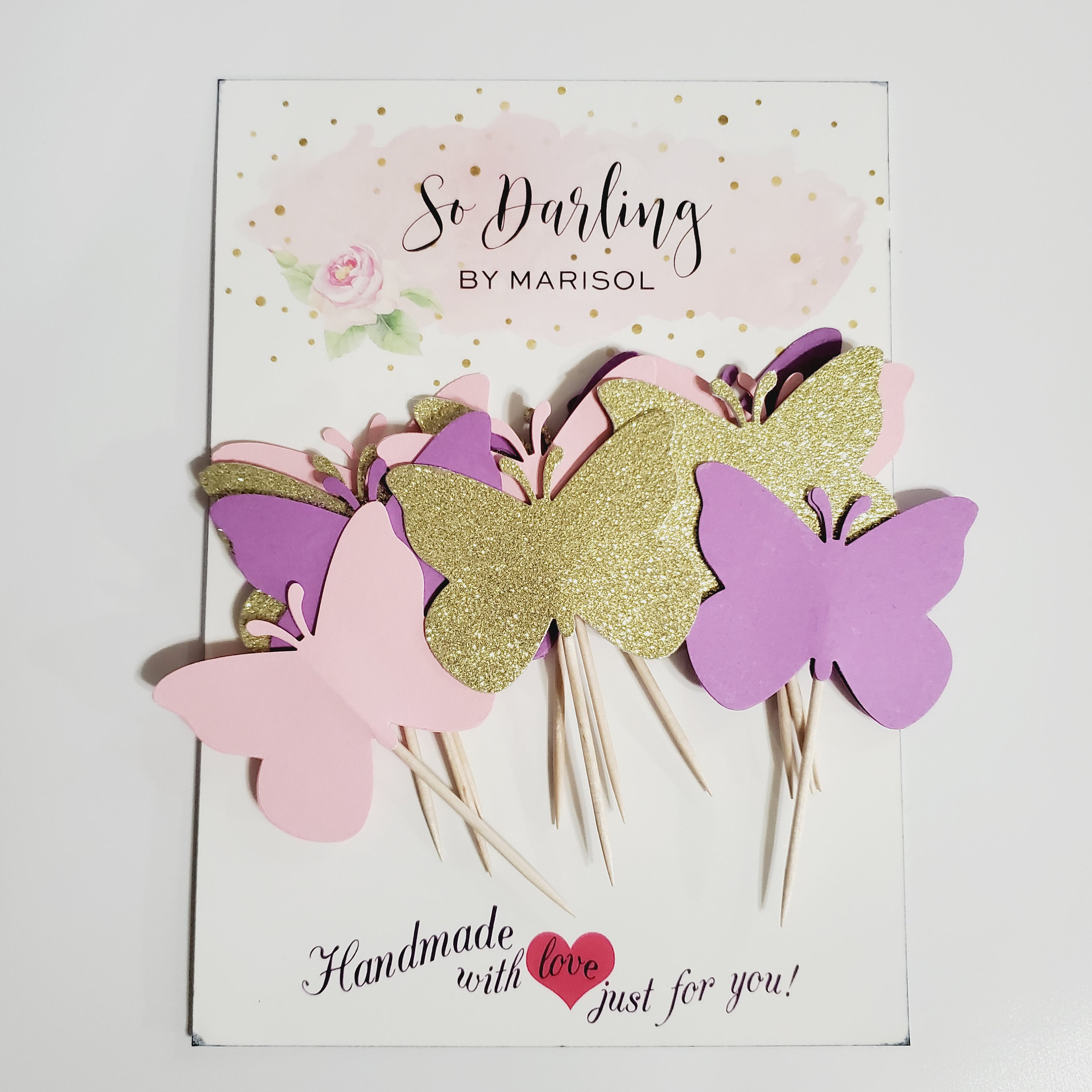 Butterfly Cupcake Toppers, Butterfly Kisses Party, Butterfly Party ...