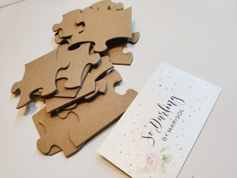 Chipboard Puzzle Pieces, Bare Chipboard, Puzzle Pieces, Scrapbooking ...