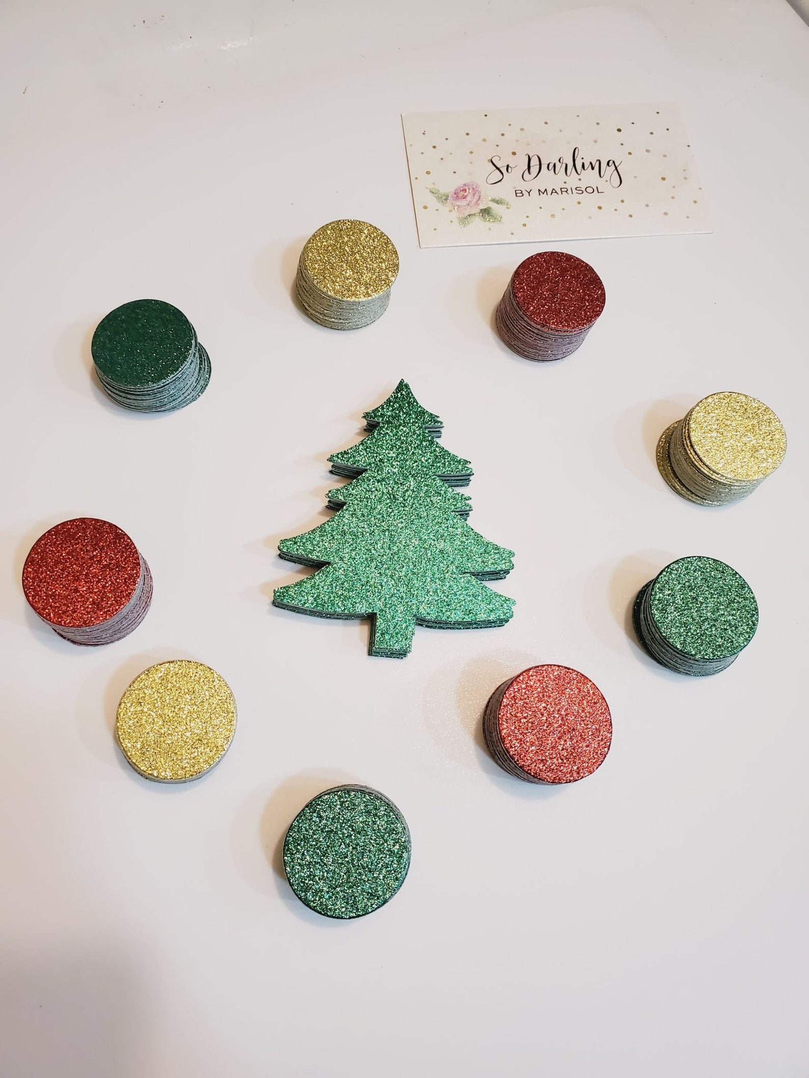 Christmas Confetti, Christmas Tree Confetti, Glitter Confetti ...