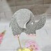 Elephant Cupcake Toppers, Girl Elephant Cupcake Toppers, Elephant Theme ...