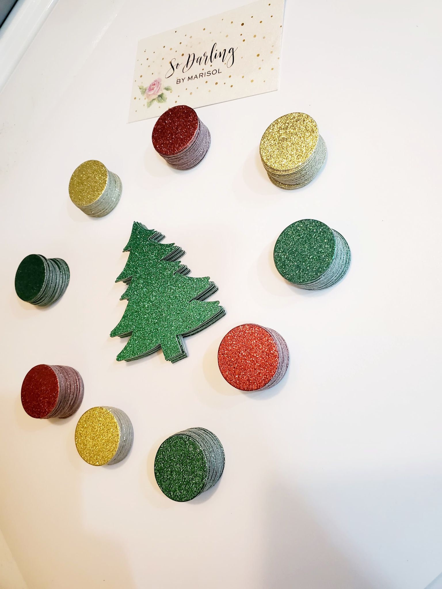 Christmas Confetti, Christmas Tree Confetti, Glitter Confetti ...