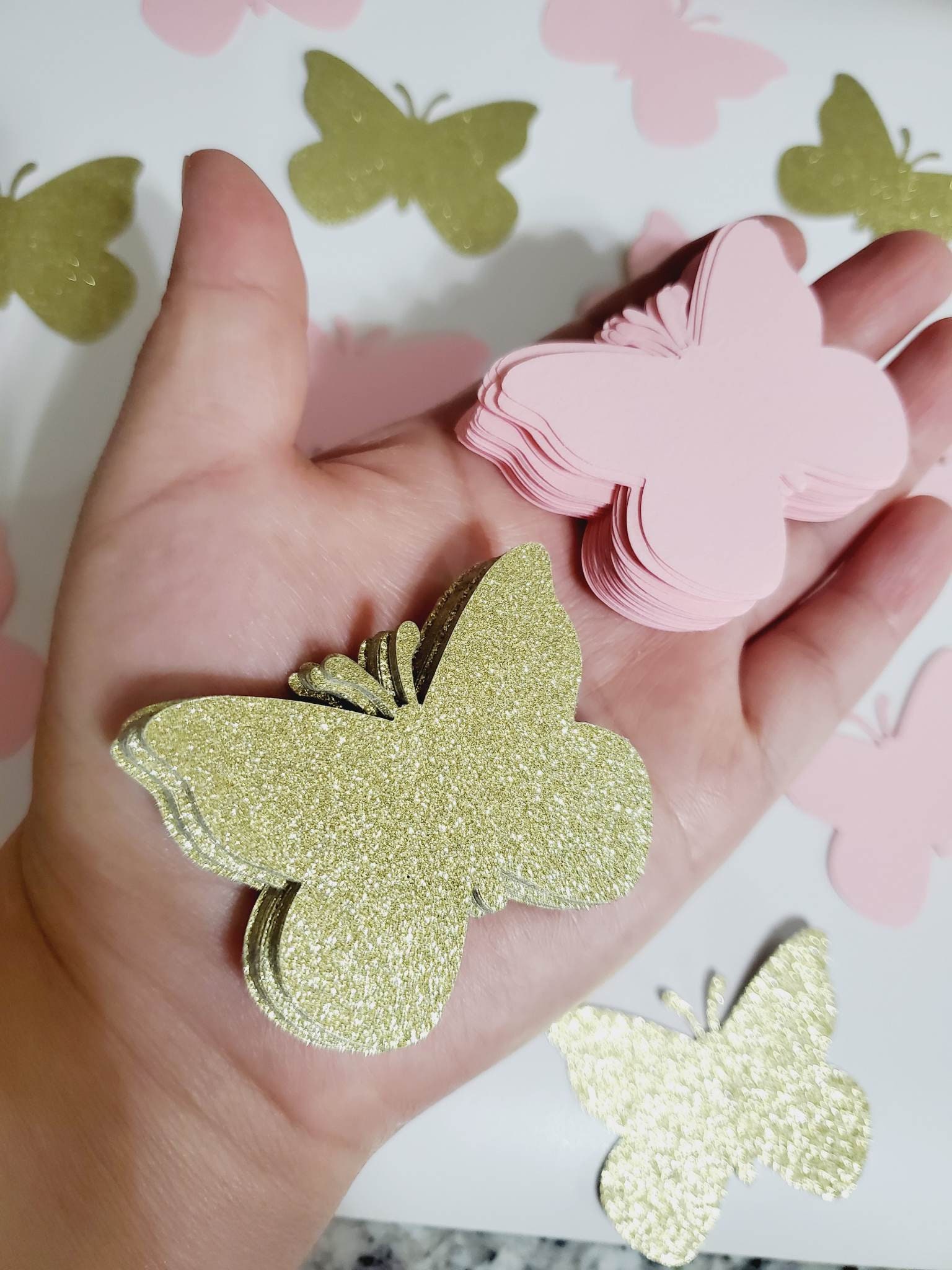 Butterfly Confetti, Butterfly Theme Party, Butterfly Decorations, Gold ...