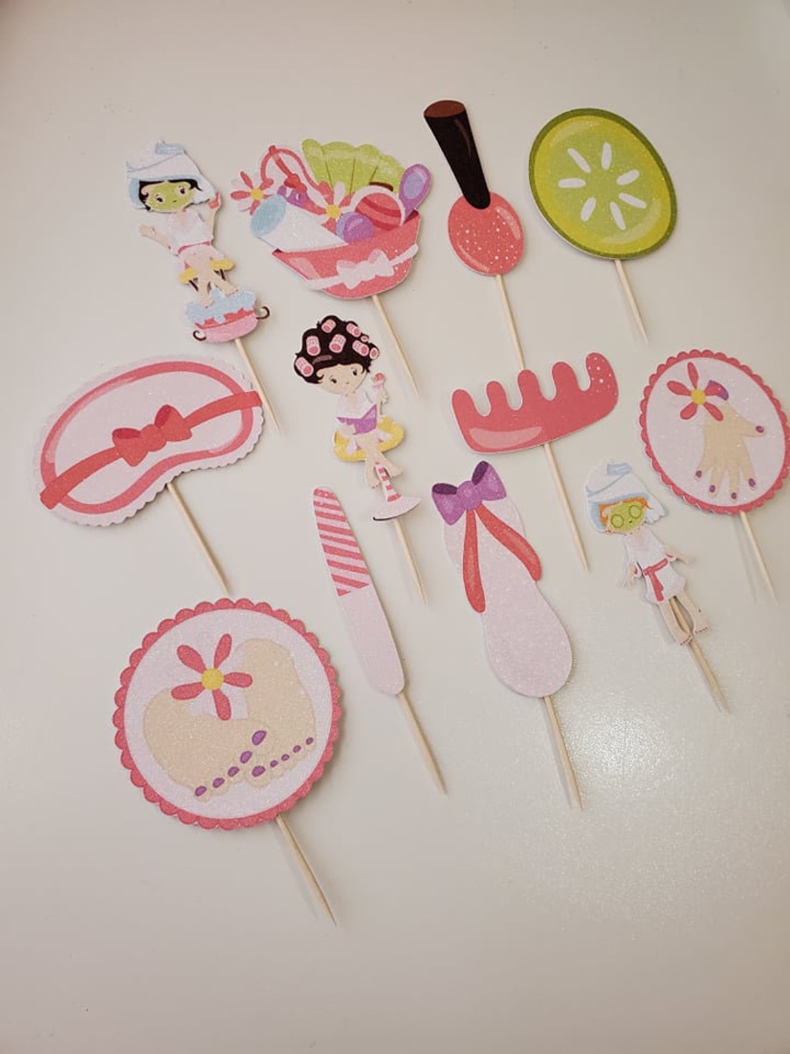 12 Ct. Spa Cupcake Toppers, Spa Cake Decorating, Girls Spa Party, Spa ...