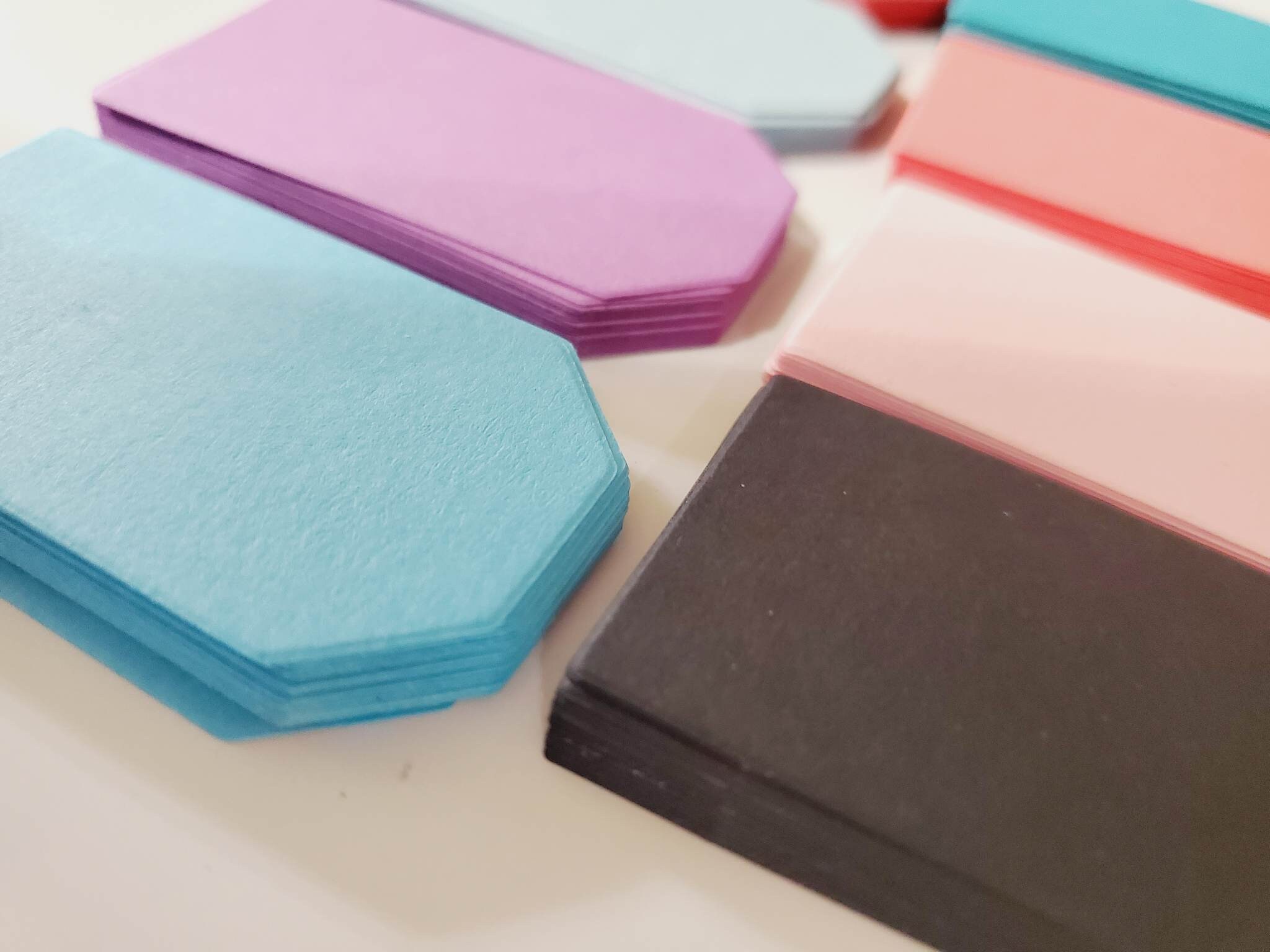 216ct. Rainbow Colored TAGS, Custom Tags, Blank Tags, Colored Tags ...