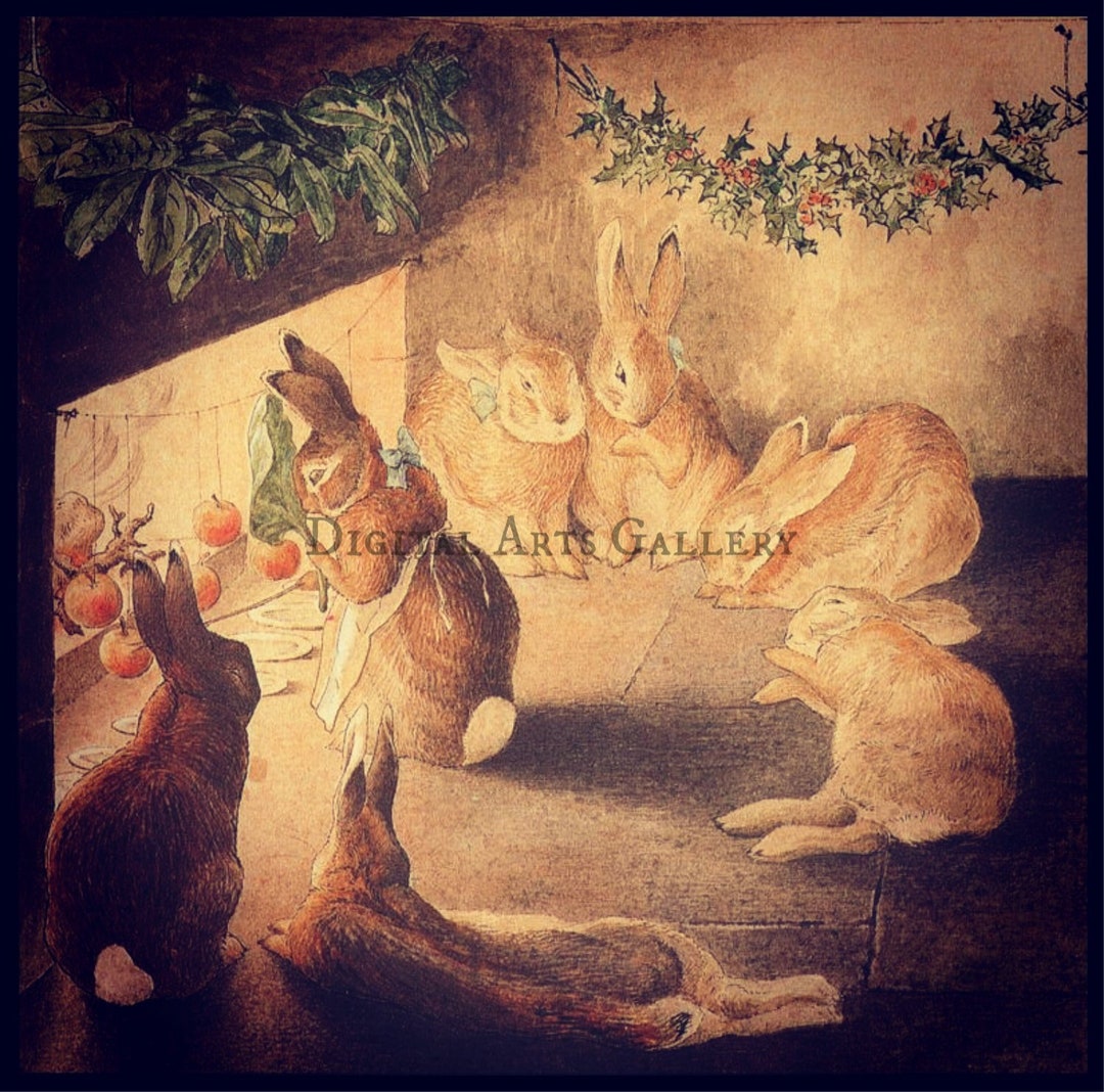 Vintage Christmas, Beatrice Potter, Download Digital Image - Etsy