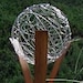 Modern Outdoor Sculpture "tempest" Weathered Steel and Stainless Steel ...