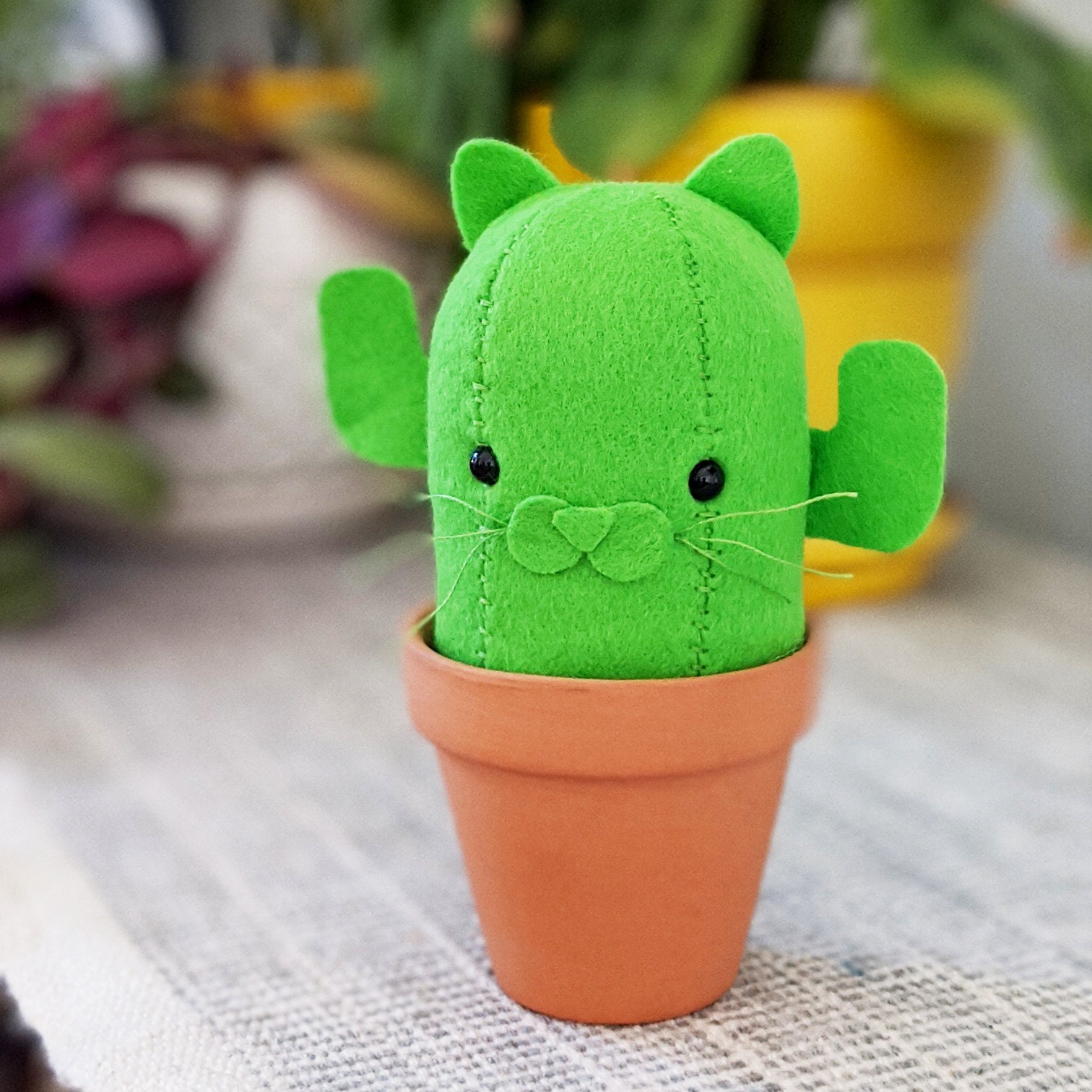 Catcus Cat Cactus Hand Sewing Pattern PDF Download | Etsy