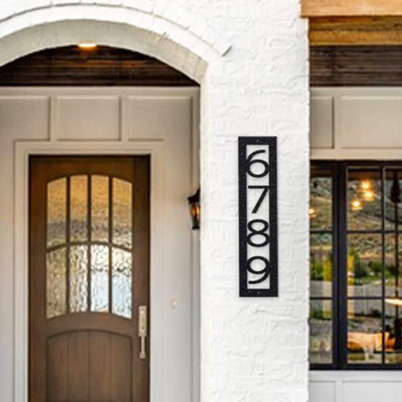 House Numbers Vertical Modern - Etsy