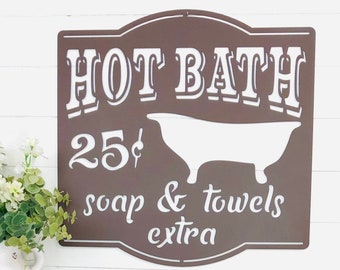 Bath Metal Sign | Etsy
