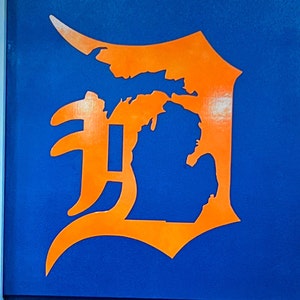 Detroit Michigan Tigers Baseball Sign | Metal Wall Art | Sports Sign ...