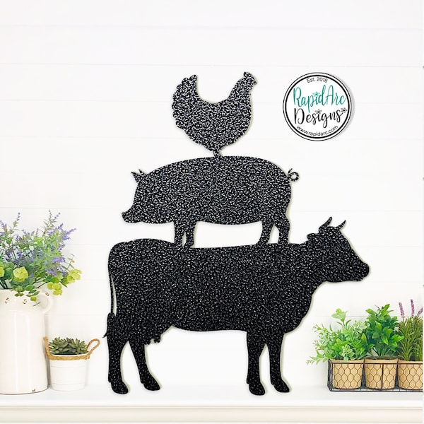 Metal Cow Sign - Etsy