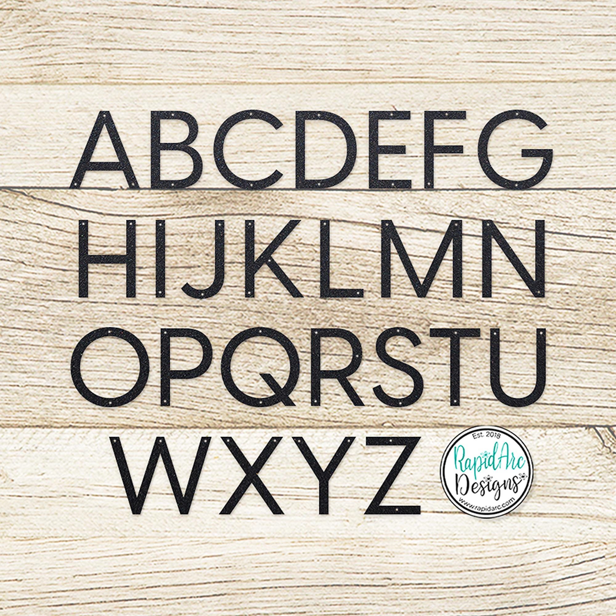 Extra Large Individual Metal Letters | Modern Deco Font | up to 36 ...