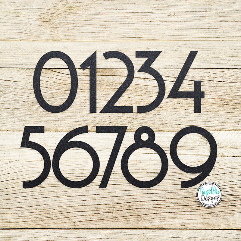 Modern House Numbers - Etsy