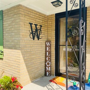 Metal Letter Outdoor Monogram | Metal Wall Decor | Monogram Sign ...