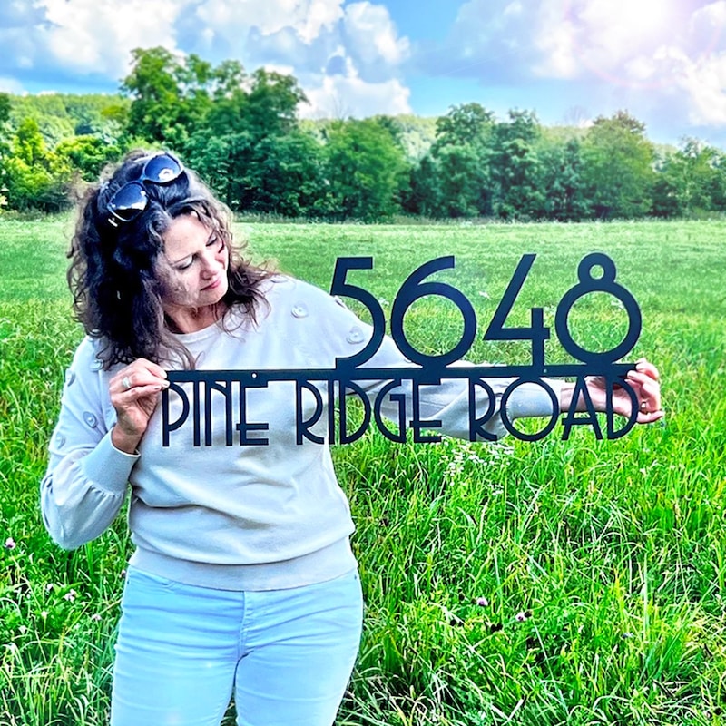 House Name & Number Sign - Etsy