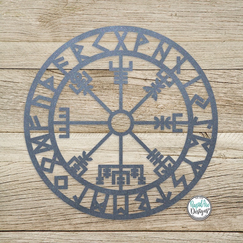 VEGVISIR RUNE Metal Icelandic Wall Art Viking Compass - Etsy