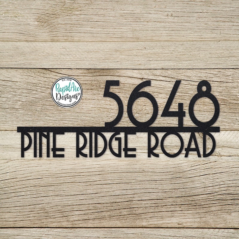Mid Mod Sign Number - Etsy