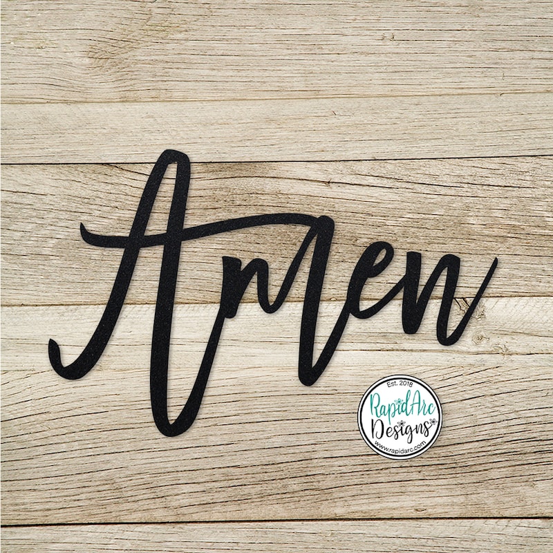 Amen Sign - Etsy