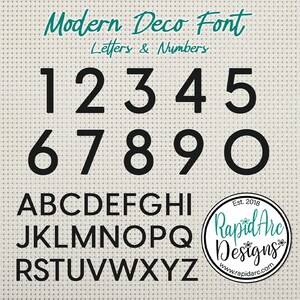 Modern Metal House Number Sign With Stakes | Modern Deco Font Address ...