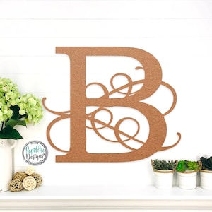 Metal Letter Outdoor Monogram | Metal Wall Decor | Monogram Sign ...