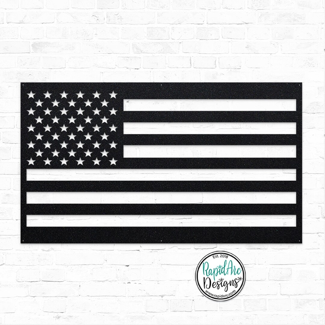 Metal American Flag | American Flag Sign | Man Cave | Patriotic Decor ...