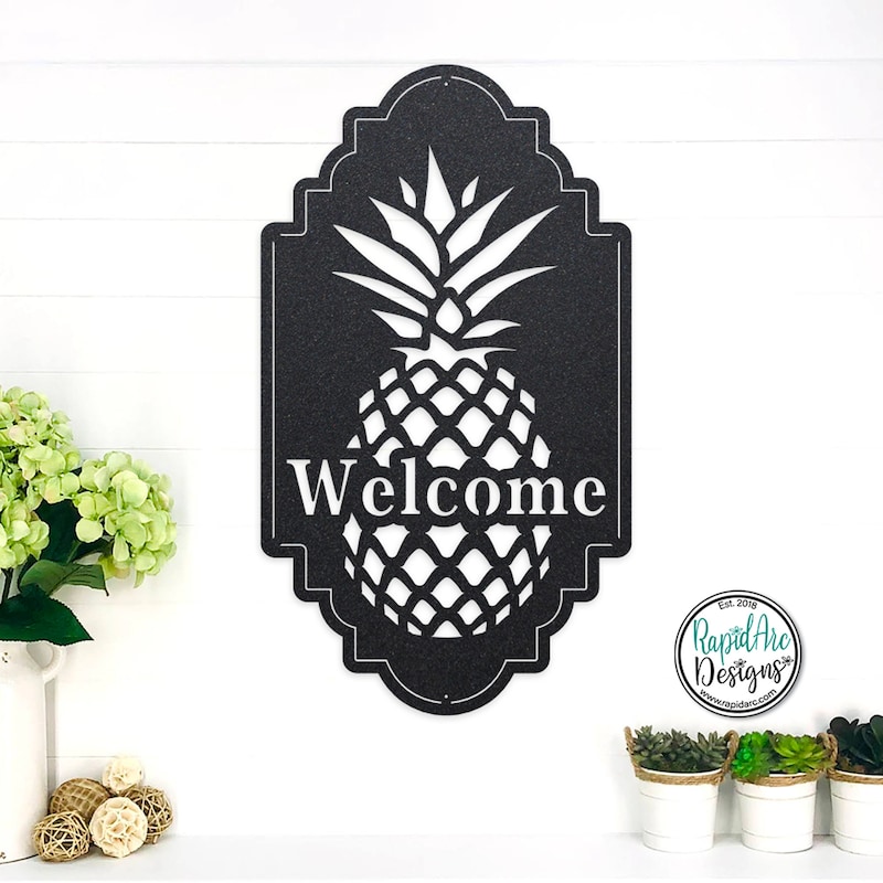 Pineapple Welcome Sign - Etsy