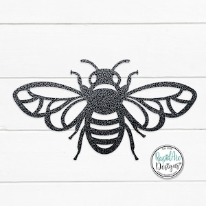 Metal Honey Bee Wall Art | Garden Decor, Beehive Sign - Etsy