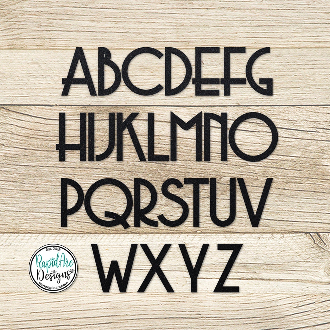 Mid Century Modern Metal Letters | up to 36" | Individual Metal Address ...
