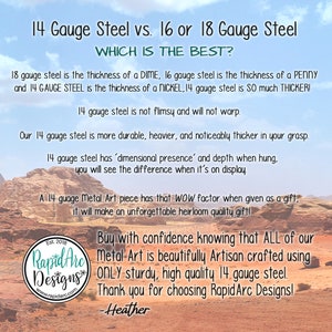 Southwestern Desert Scene Wall Hanging | Metal Desert Scene Sign ...